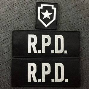 Raccoon City R.P.D. Tactical Vest Patches 3 Pack Combo Set Hook and ...