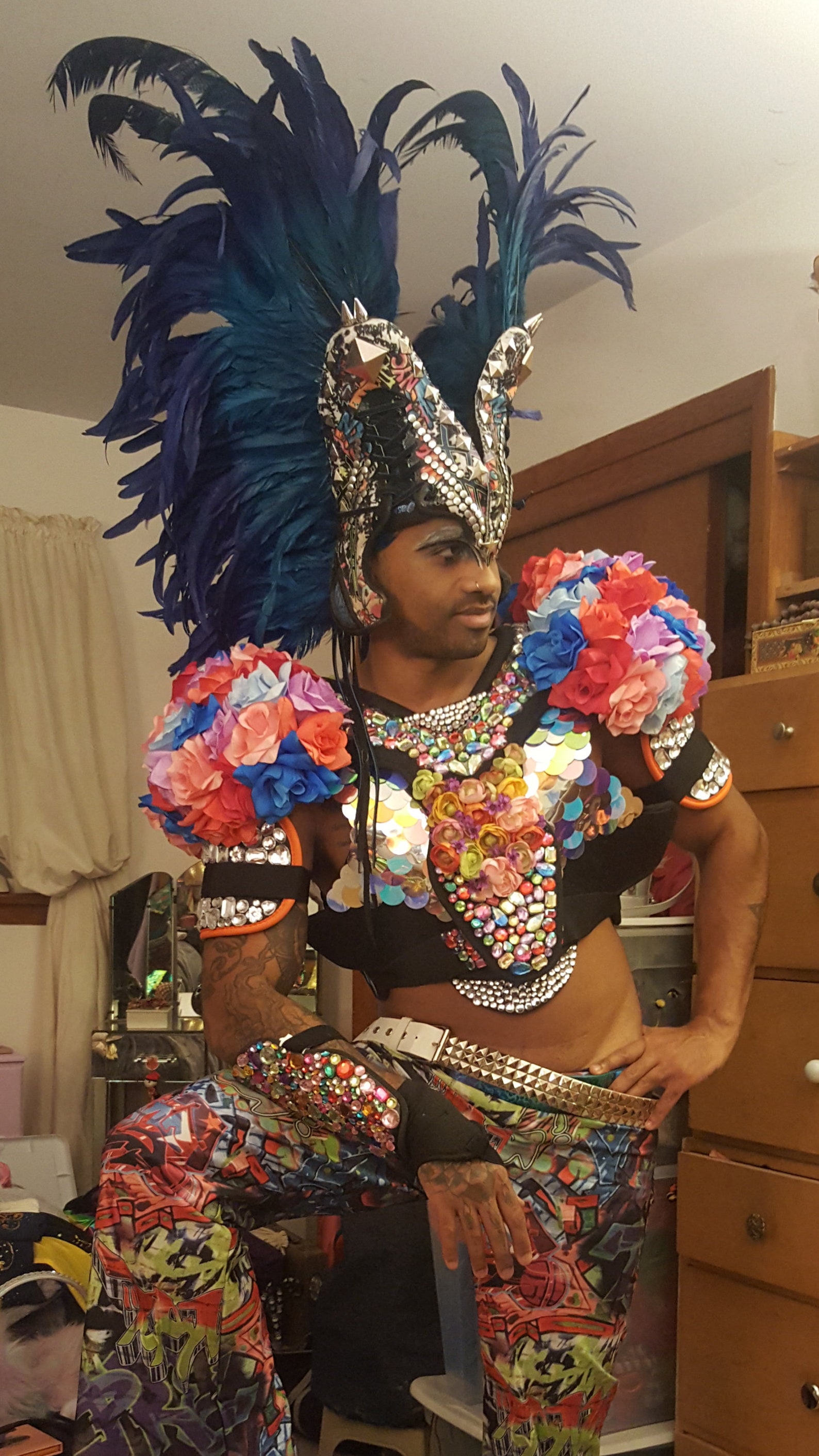 Floral Shoulder Armor Flower Armor Floral Chestpiece - Etsy