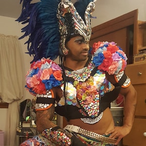 Floral Shoulder Armor, Flower Armor, Floral Chestpiece, Burning Man ...