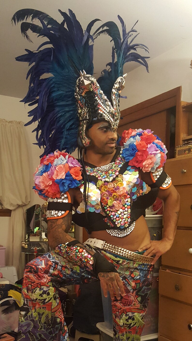 Floral Shoulder Armor, Flower Armor, Floral Chestpiece, Burning Man ...