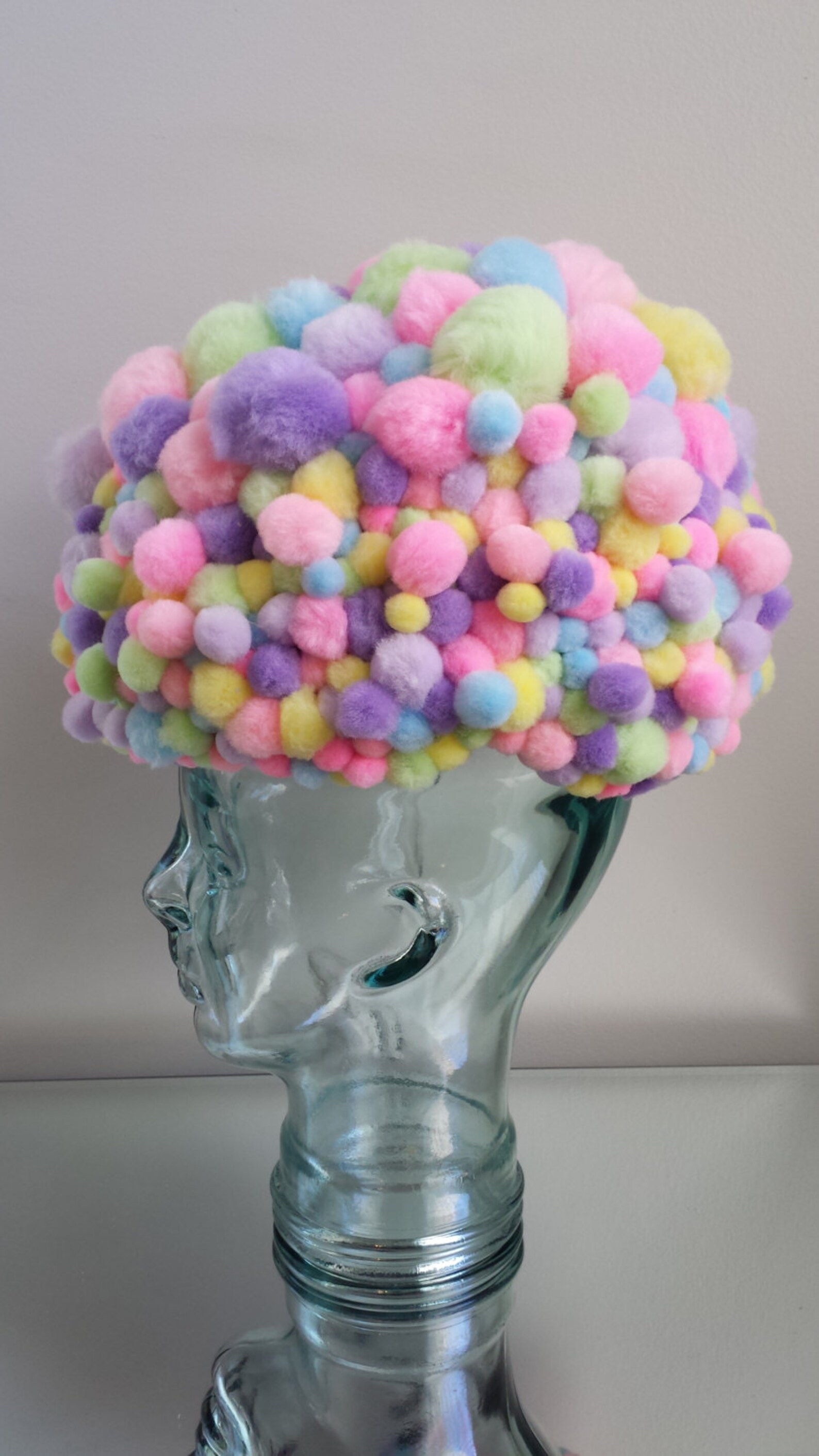 Cotton Candy Poof Pastel Pom Pom Skate/bike Helmet by - Etsy