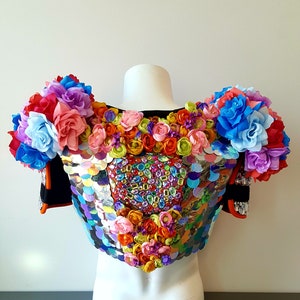 Floral Shoulder Armor, Flower Armor, Floral Chestpiece, Burning Man ...