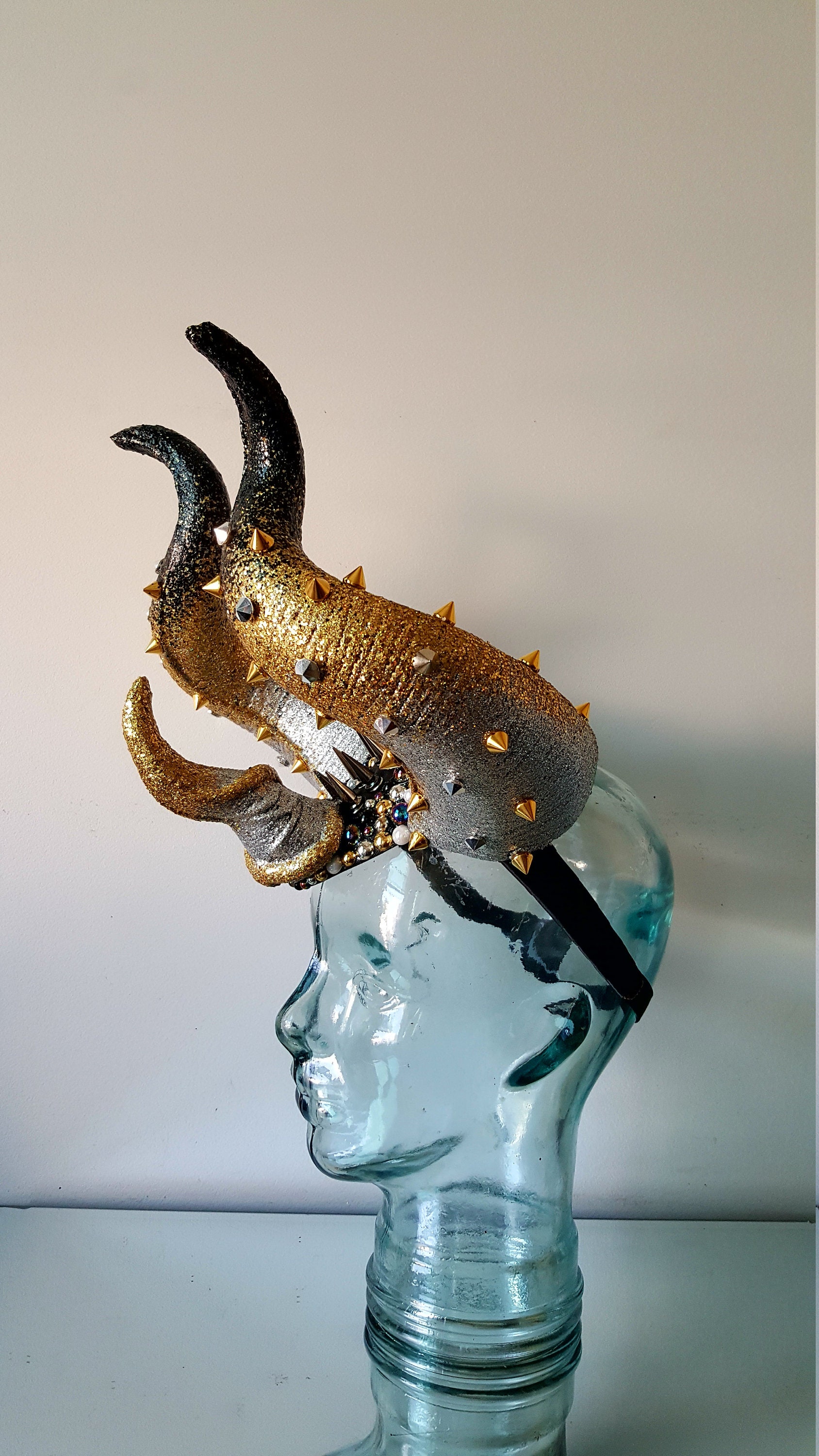 Rhino Horn Headpiece, Burning Man, Burning Man Costumes, Headdress ...