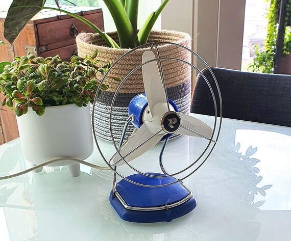 70s Blue Vintage Original Pifco Electric Desk Retro Fan - Etsy