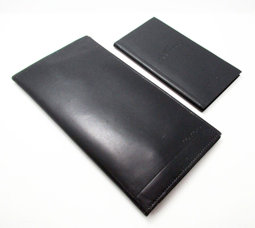 Genuine Vintage BA Concorde Leather Passport Ticket Money Coin Wallet ...