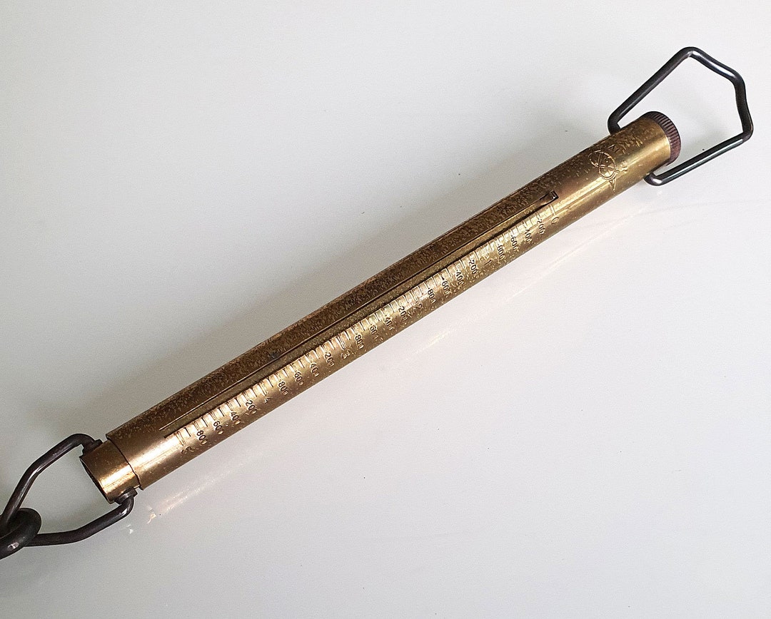 Vintage SALTER Brass Spring & Hook Balance Weighing Scales - Etsy