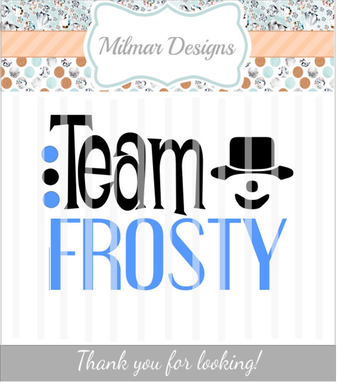 Team Frosty SVG File HTV Decal DIY Vinyl Cutters Design - Etsy Portugal
