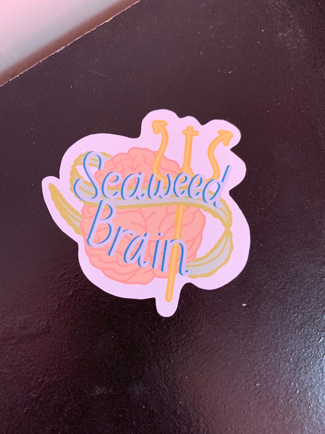 Seaweed Brain Sticker - Etsy