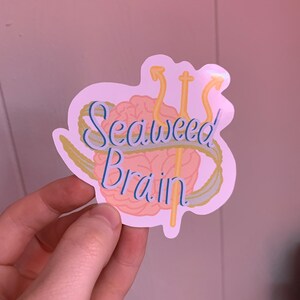Seaweed Brain Sticker - Etsy