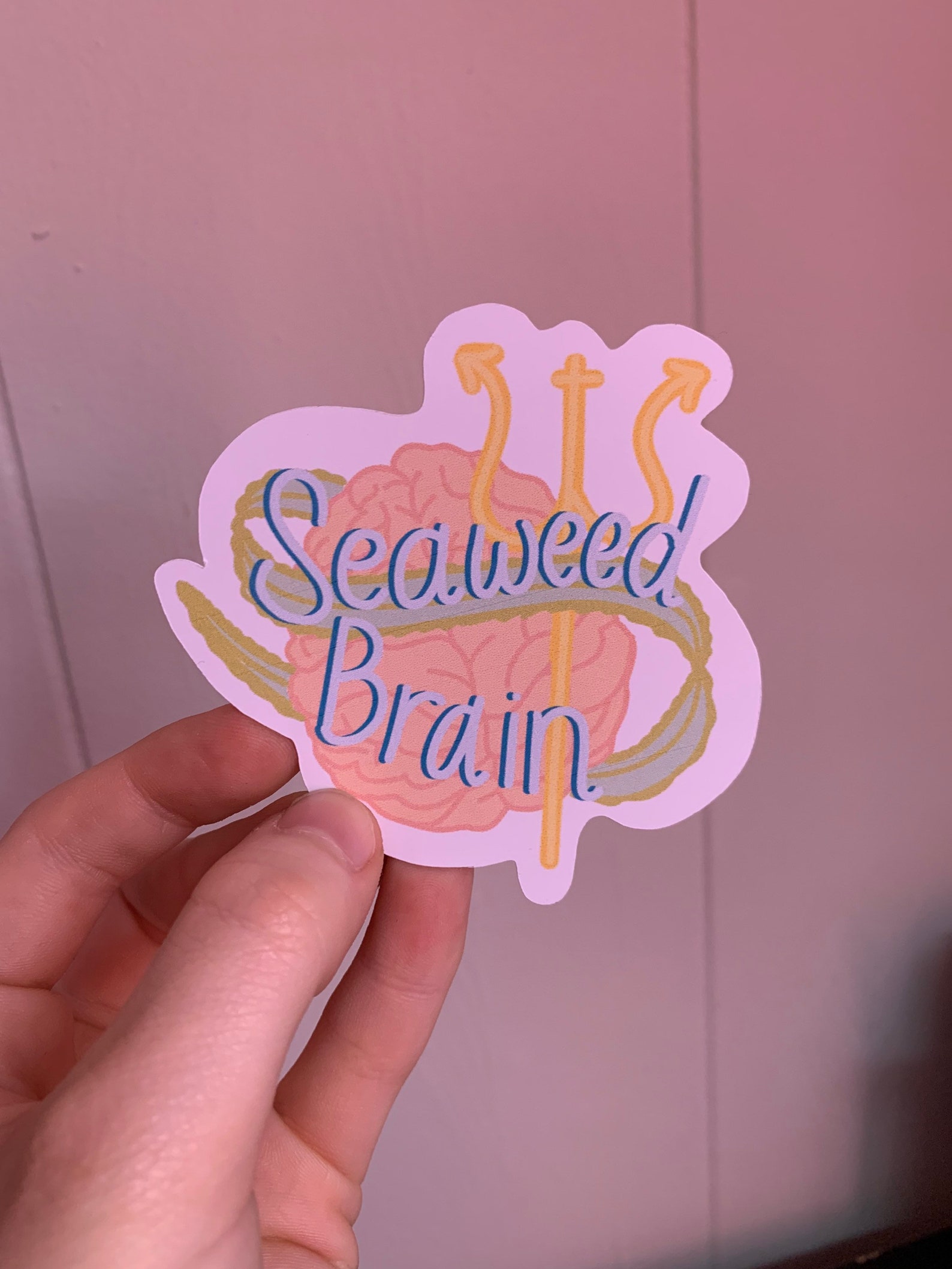 Seaweed Brain Sticker - Etsy