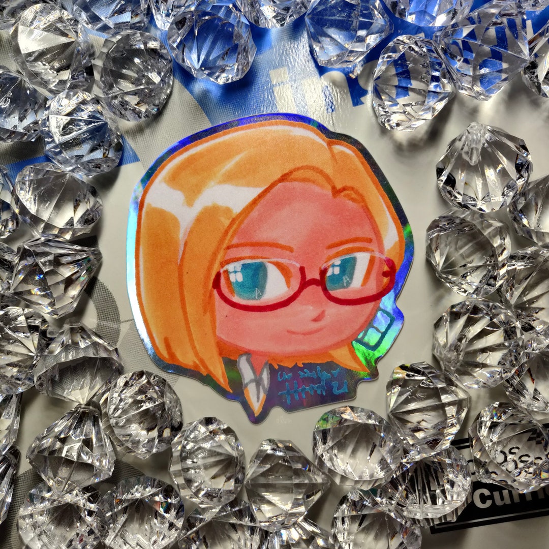 3 Inch Microsoft Azure Claudia Madobe Os-tan Rainbow Holographic Vinyl ...