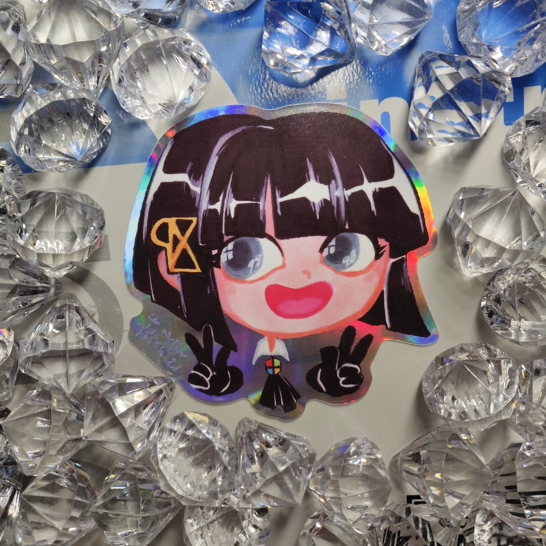 3 Inch Windows 98 Os-tan Rainbow Holographic Vinyl Sticker - Etsy