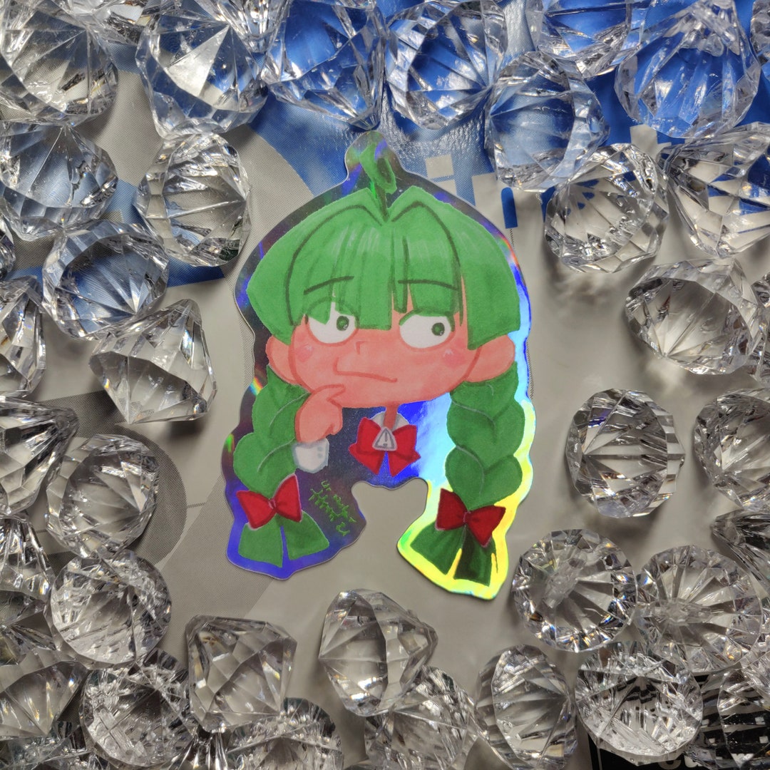 3 Inch Windows Me-tan Os-tan Rainbow Holographic Vinyl Sticker - Etsy