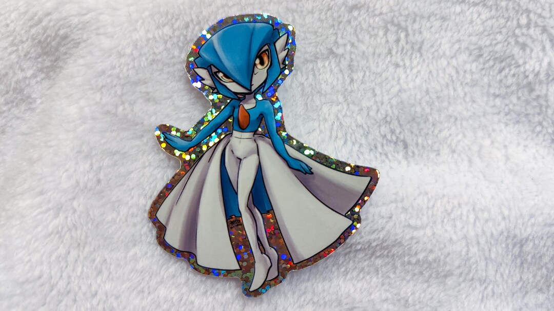 3 Inch Shiny Gardevoir Dot Sequin Holographic Vinyl Sticker - Etsy