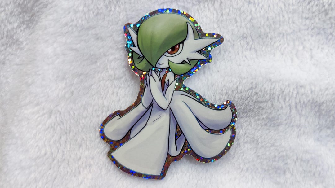 3 Inch Mega Gardevoir Dot Sequin Holographic Vinyl Sticker - Etsy