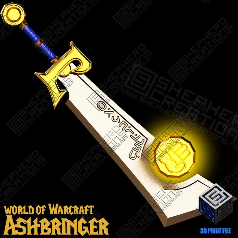 Slt Warcraft Cosplay Ashbringer 3d File - Etsy