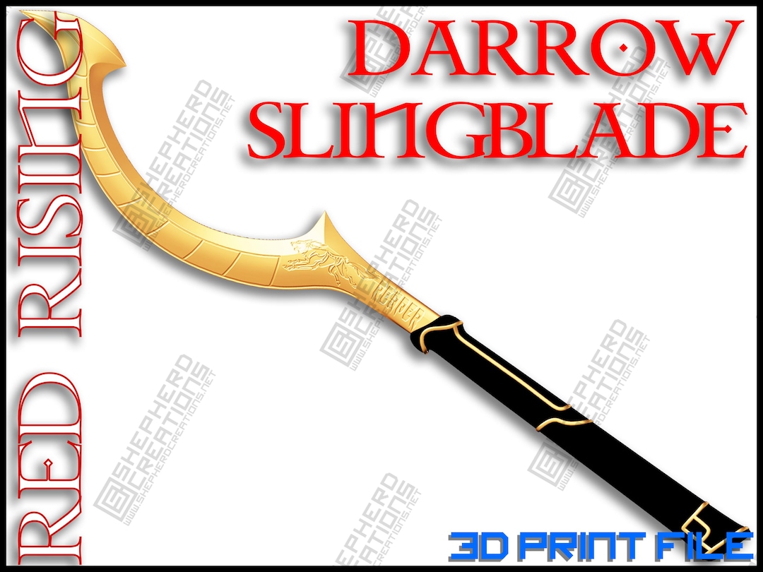 Stl Red Rising Cosplay Sling Blade Razor Darrow - Etsy