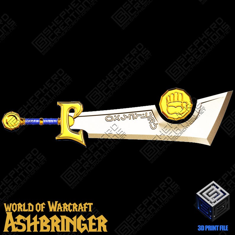 Slt Warcraft Cosplay Ashbringer 3d File - Etsy