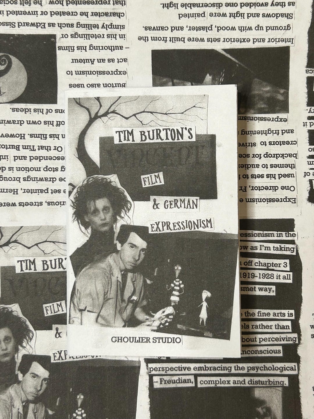 Tim Burton German Expressionist Film Mini Zine Art History Cinema Goth ...