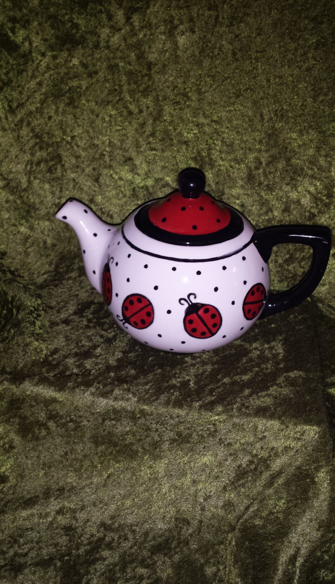 Hand Painted Ceramic Ladybug Teapot - Also Look for Ladybug Mugs - Etsy
