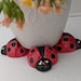 Ladybug Pot Feet - Hand Painted Ceramic Four to the Set. - Etsy