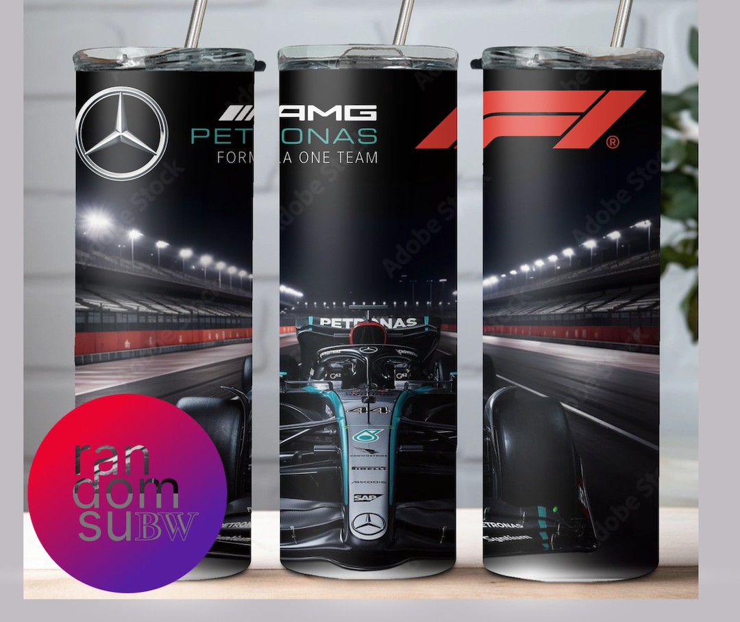 Formula 1, Mercedes Tumbler 20 Oz, Skinny Tumbler, Tumbler Wrap ...