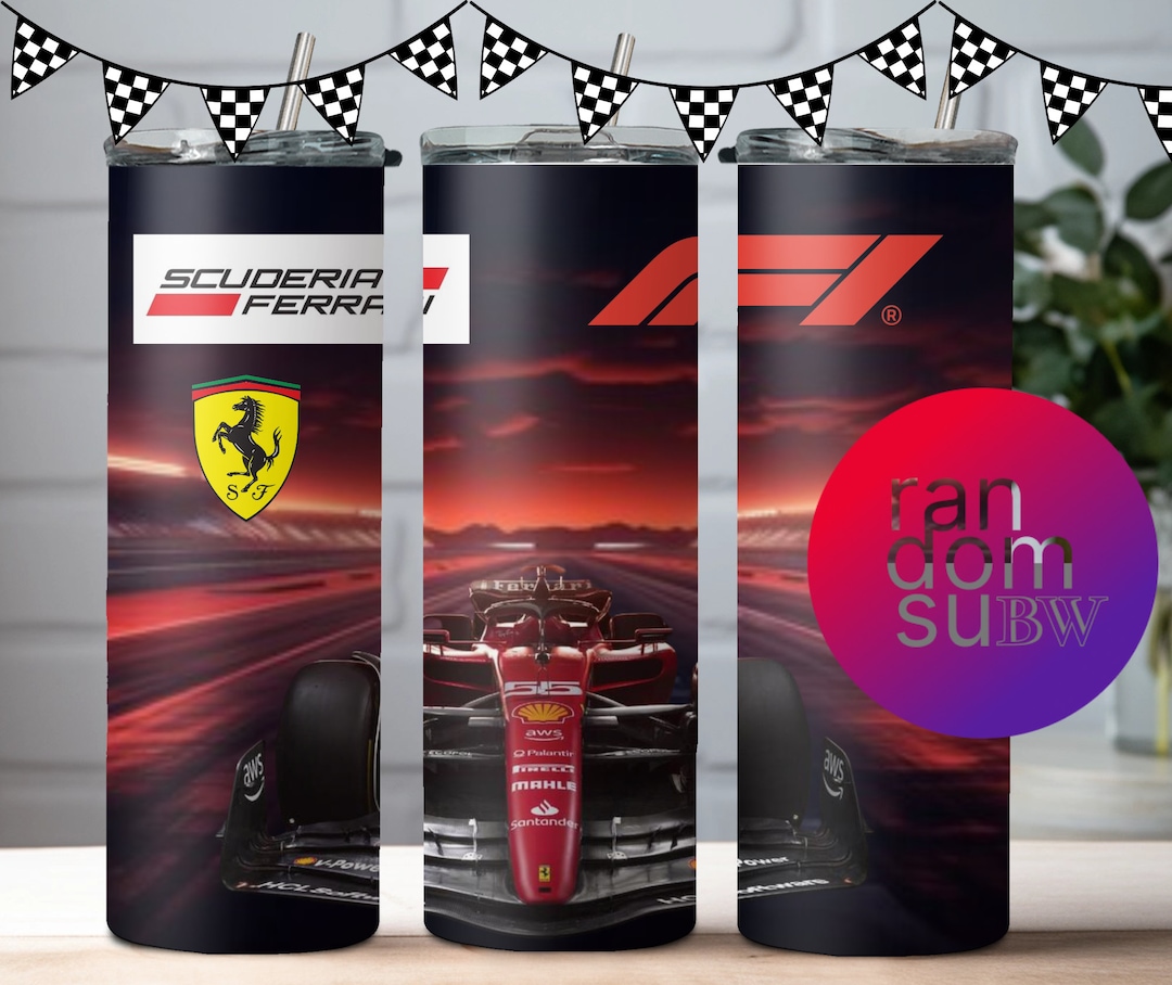 Formula 1, Ferrari, 20 Oz Tumbler, Skinny Tumbler, Tumbler Wrap ...