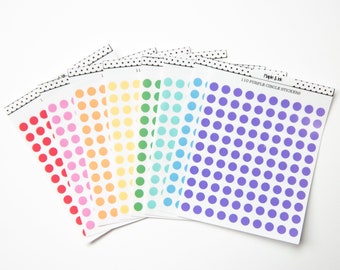 Date dot stickers | Etsy