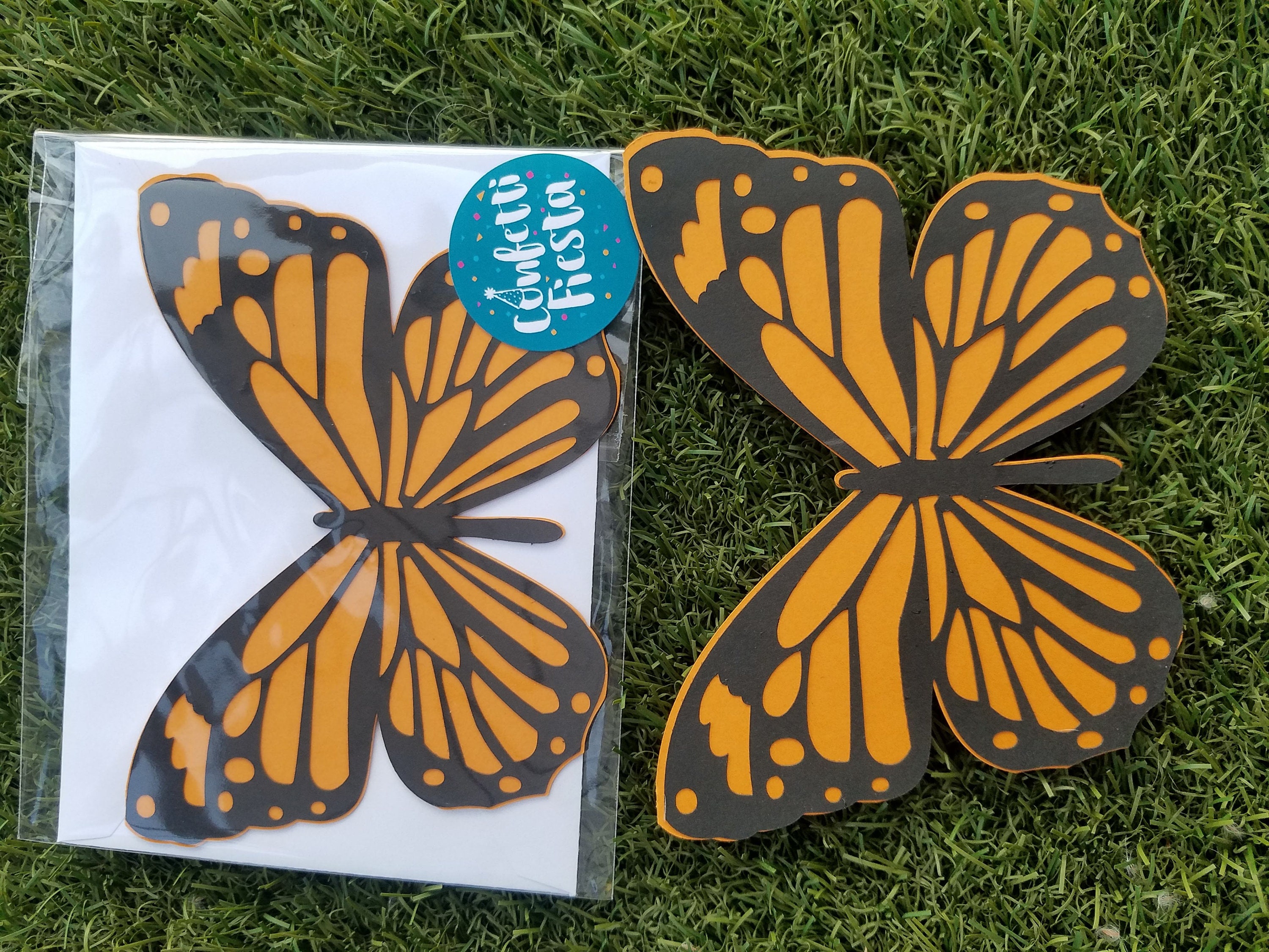 Butterfly Shaped Card | Etsy