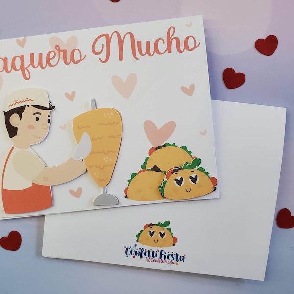 Taco Valentine Card - Etsy