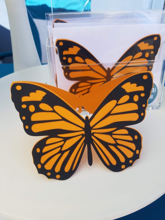 Butterfly Shaped Card - Etsy