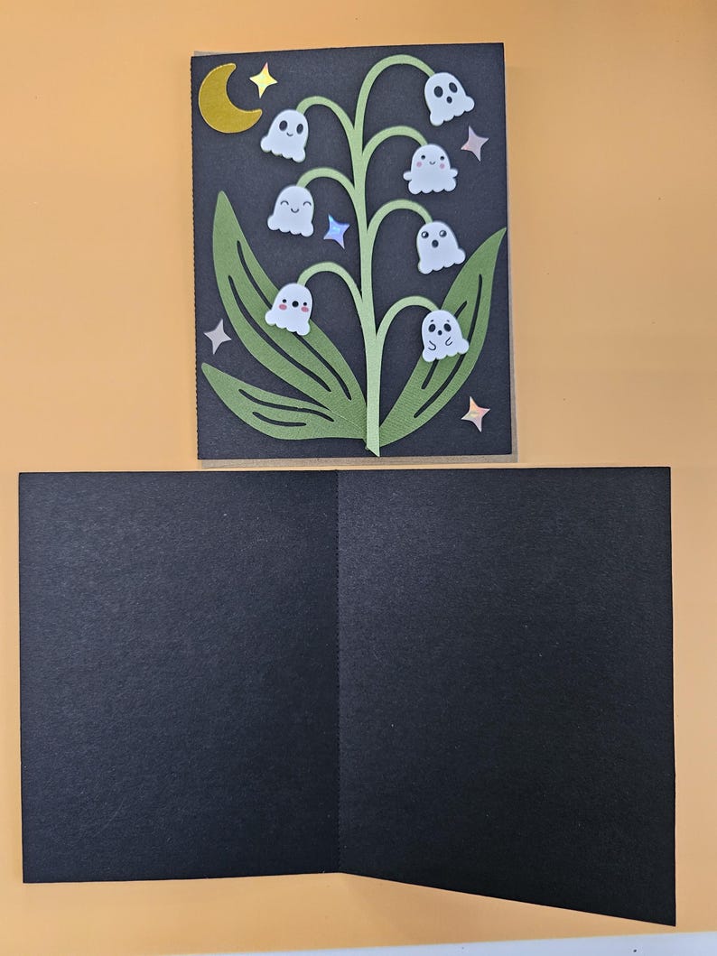 Ghost Lily of the Valley Card - Etsy