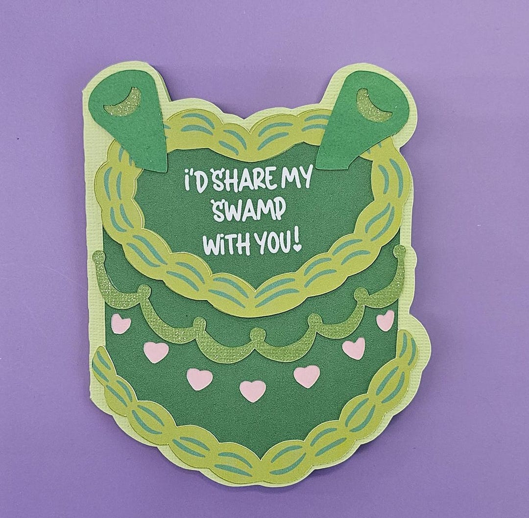Shrek Valentines Day Card - Etsy