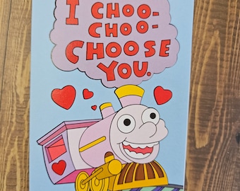 I Choo-choo Choose You the Simpsons Valentines/wedding/anniversary Card ...