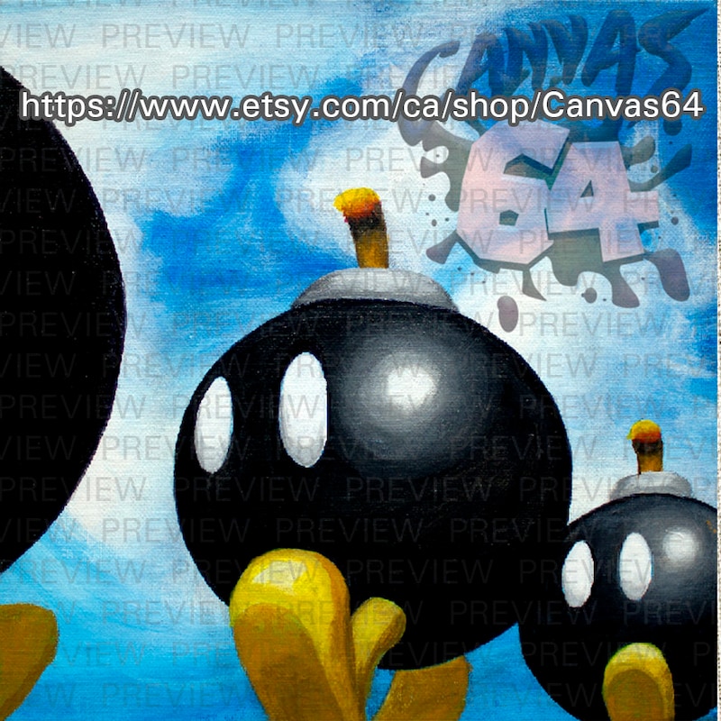 Mario 64 Castle Painting - Etsy