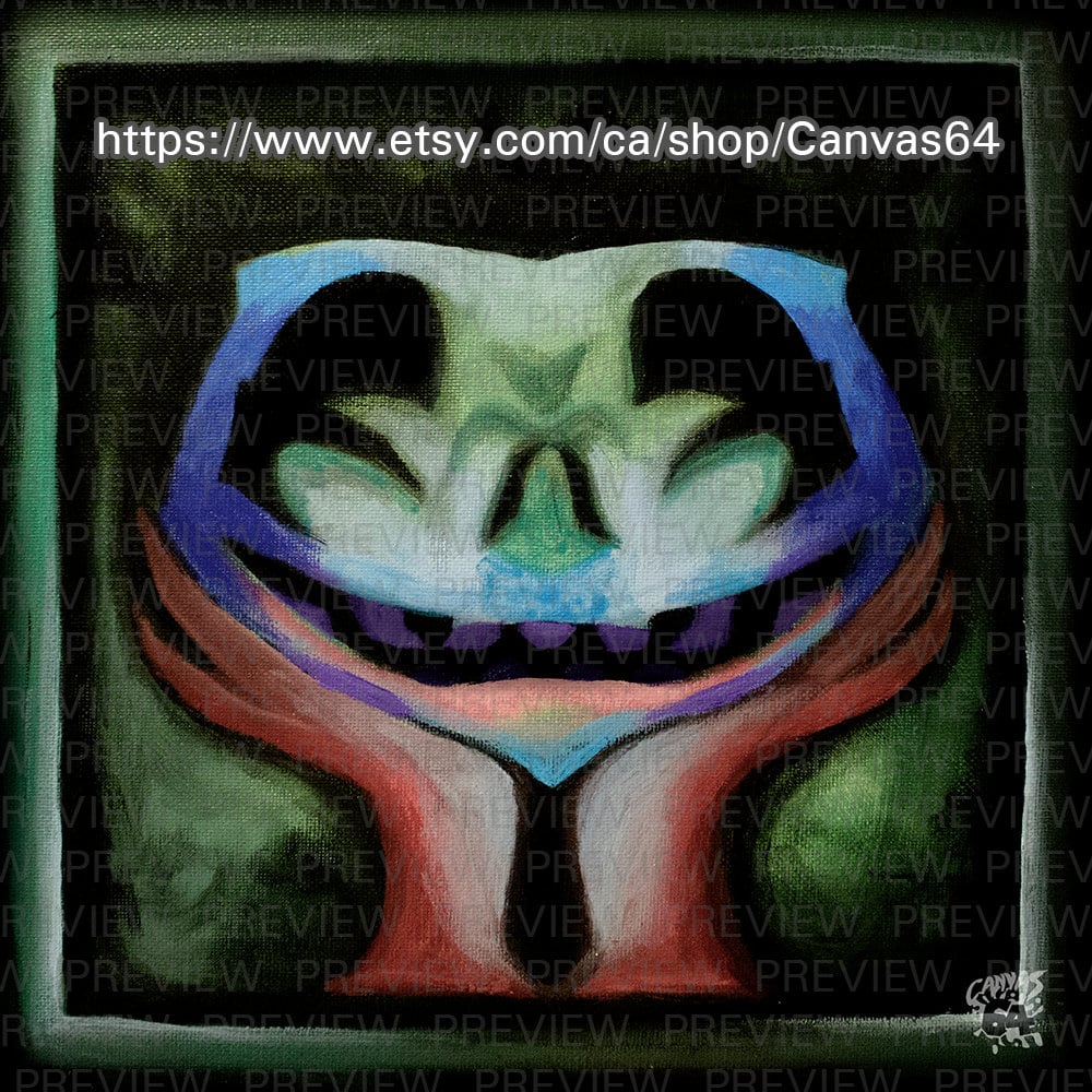 Shadow Temple Face CANVAS PRINT zelda Ocarina of Time - Etsy