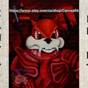 Conker's Ancestor - CANVAS PRINT - (conker's Bad Fur Day) Painting From ...