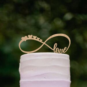 Infinity Love Cake Topper Wedding Cake Topper Personalized Cake Topper ...