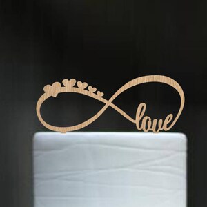 Infinity Love Cake Topper Wedding Cake Topper Personalized Cake Topper ...