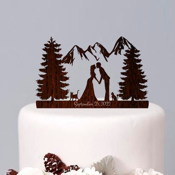 Mountain Cake Topper - Etsy