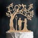 Tree Wedding Cake Topper Wood Cake Topper Rustic Mr and Mrs | Etsy