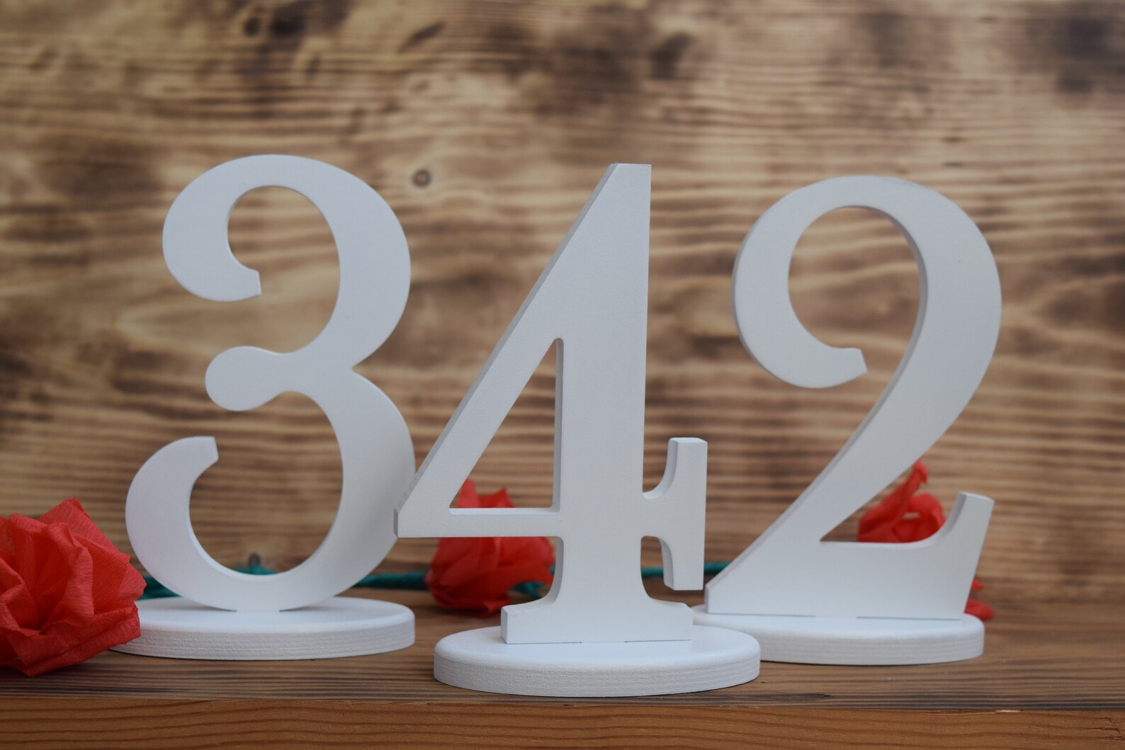 Wedding table number set 1-17 Wood table number Rustic number | Etsy