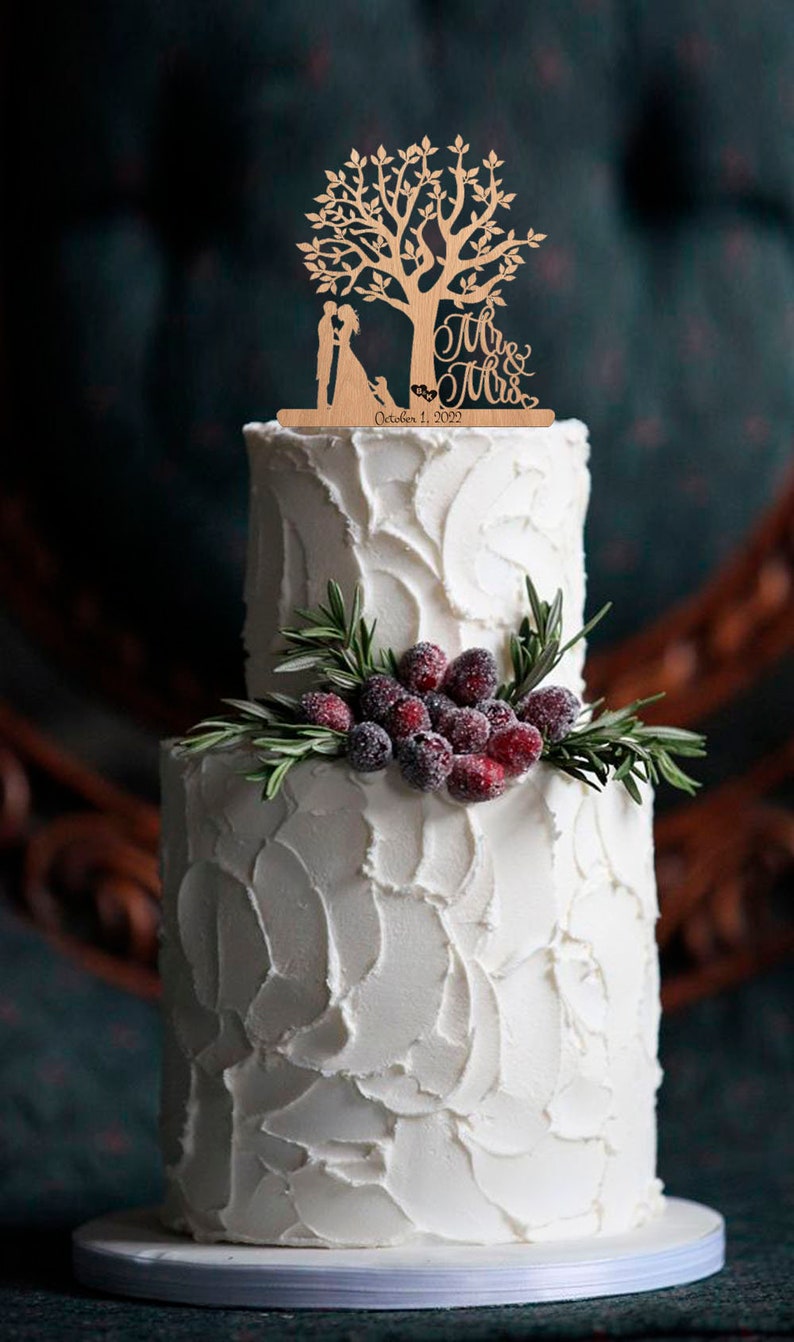 Cake Topper Silhouette Mr and Mrs Topper Custom Cake Topper - Etsy