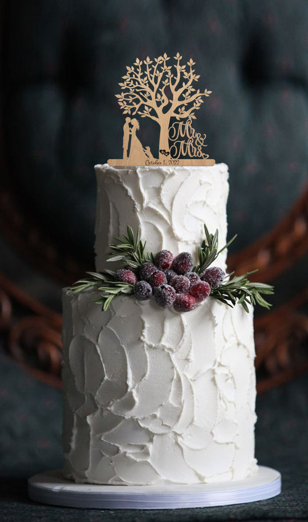 Cake Topper Silhouette Mr and Mrs Topper Custom Cake Topper - Etsy