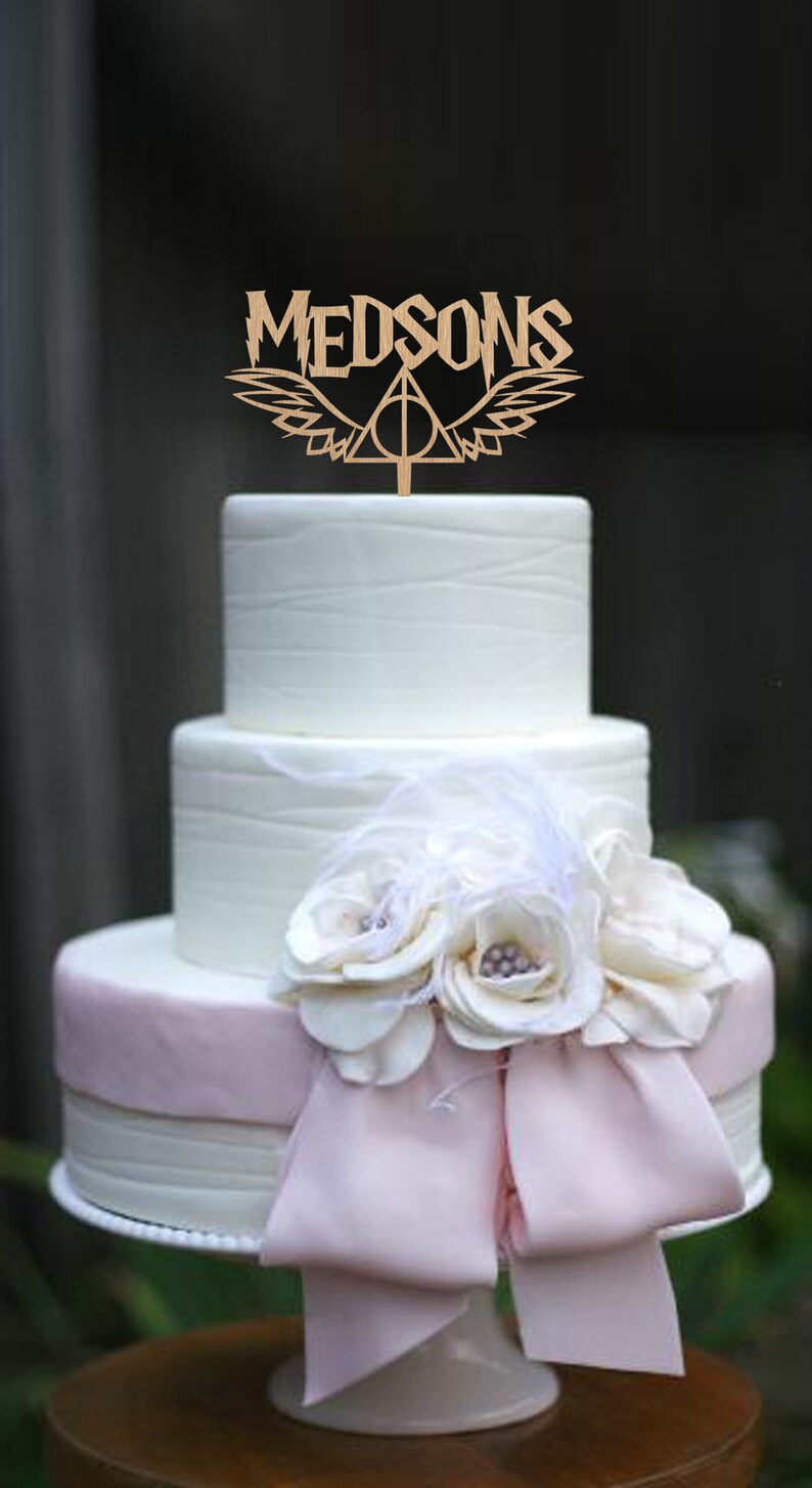 Wedding Cake Topper Rustic Cake Topper Unique Cake Topper Last Name ...