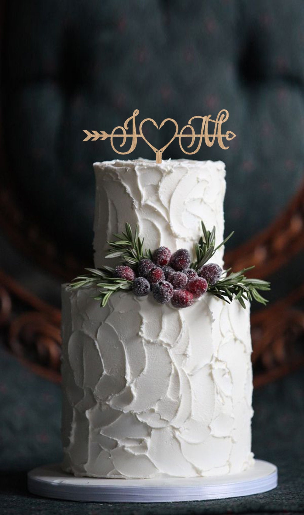 Wedding Cake Topper Fishing Cake Topper Hooked on Love With ...