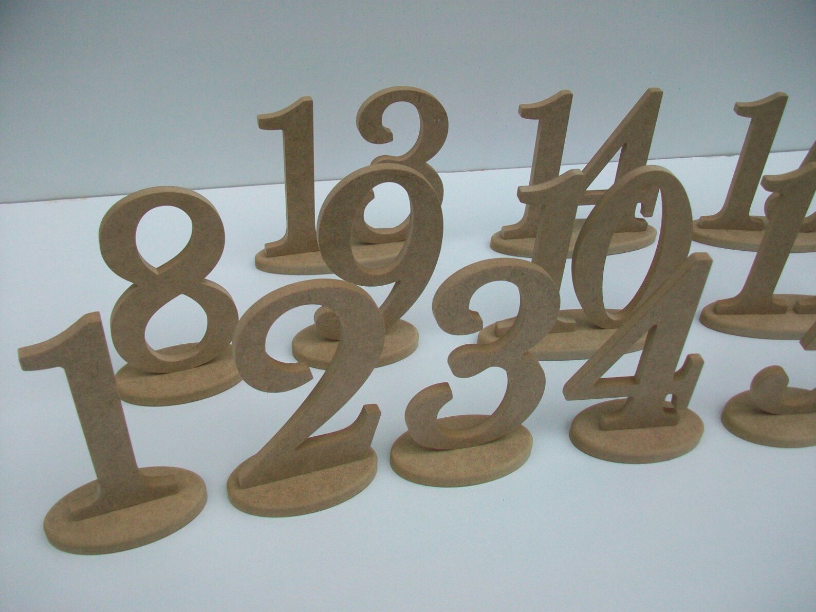 Wedding Table Number Set 1-17 Wood Table Number Rustic Number Elegant ...