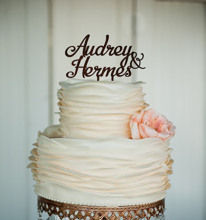 Personalized Names Cake Topper Wedding Cake Topper Names | Etsy