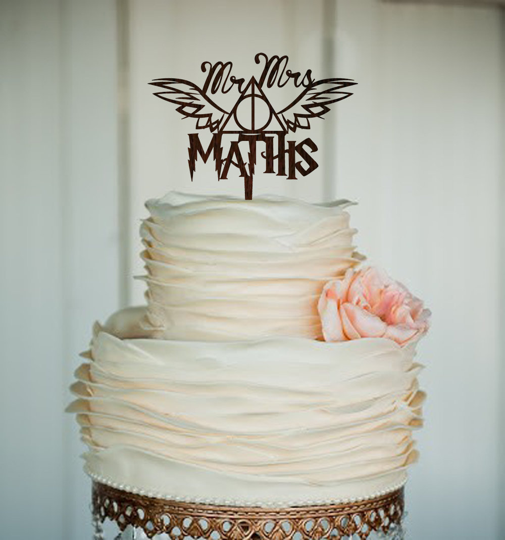 Wedding Cake Topper Rustic Cake Topper Unique Topper Last Name | Etsy