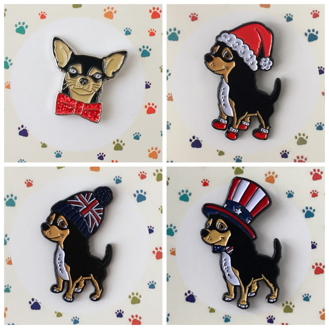 Chihuahua Dog Lapel Pin bundle - Etsy